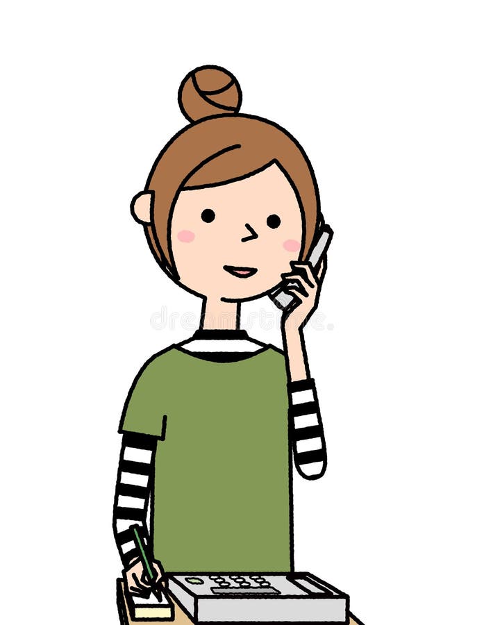 Making Phone Call Clipart