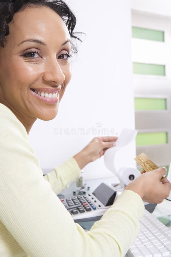Woman Calculating Finances stock image. Image of calculating - 29661021
