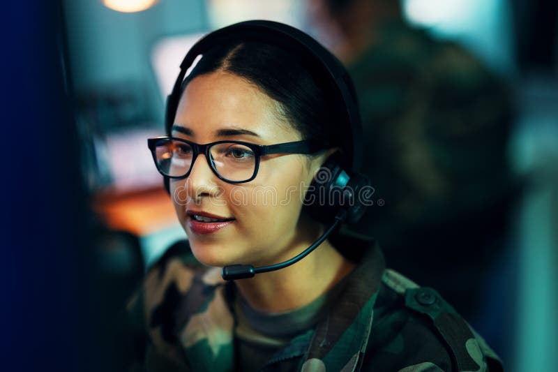Woman, Call Center and Face with Microphone and Glasses for Information ...