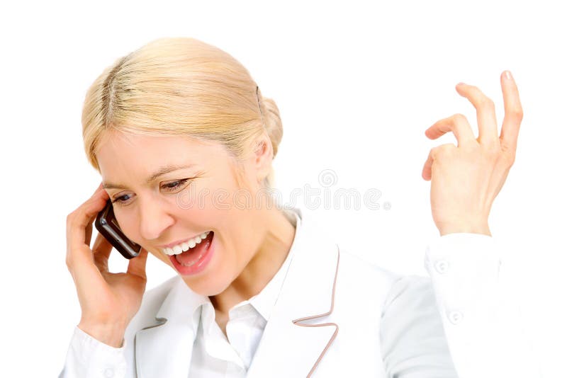 Woman calling stock photo. Image of close, businesswoman - 18342242