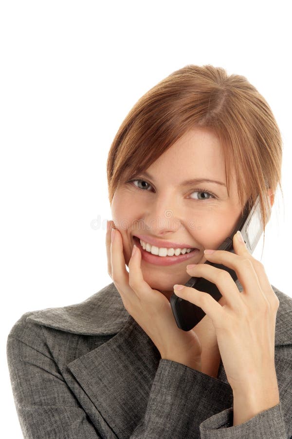 Woman on Phone stock image. Image of businesswoman, girl - 3660957
