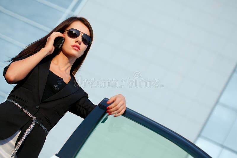 Woman Calling by Mobile Phone Stock Photo - Image of beautiful, people ...