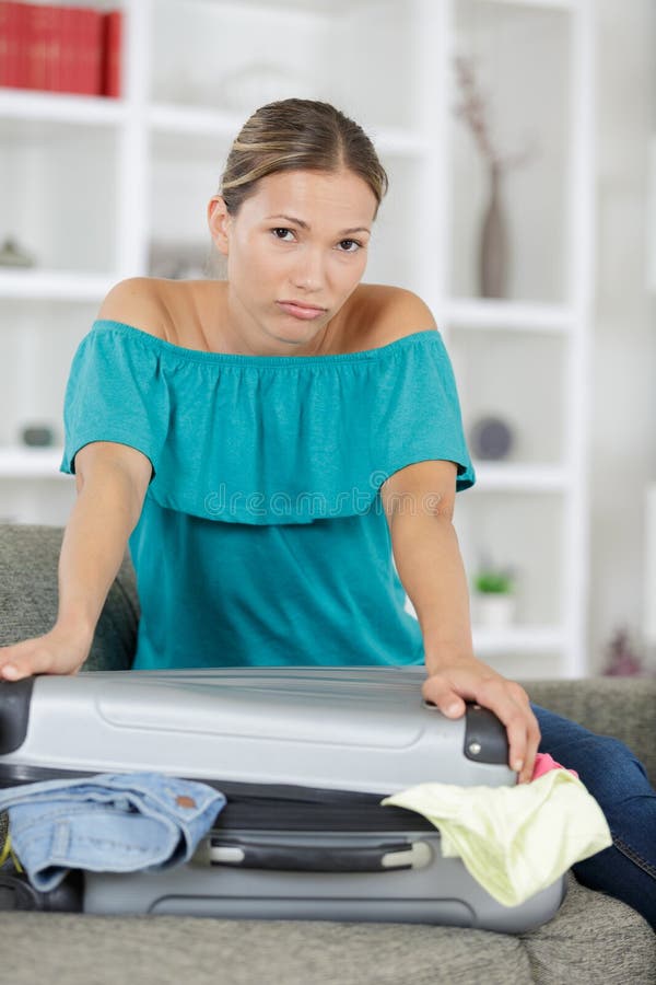 Woman cant close luggage stock image. Image of tourist - 259235563 Woman cant close luggage stock image. Image of tourist - 259235563