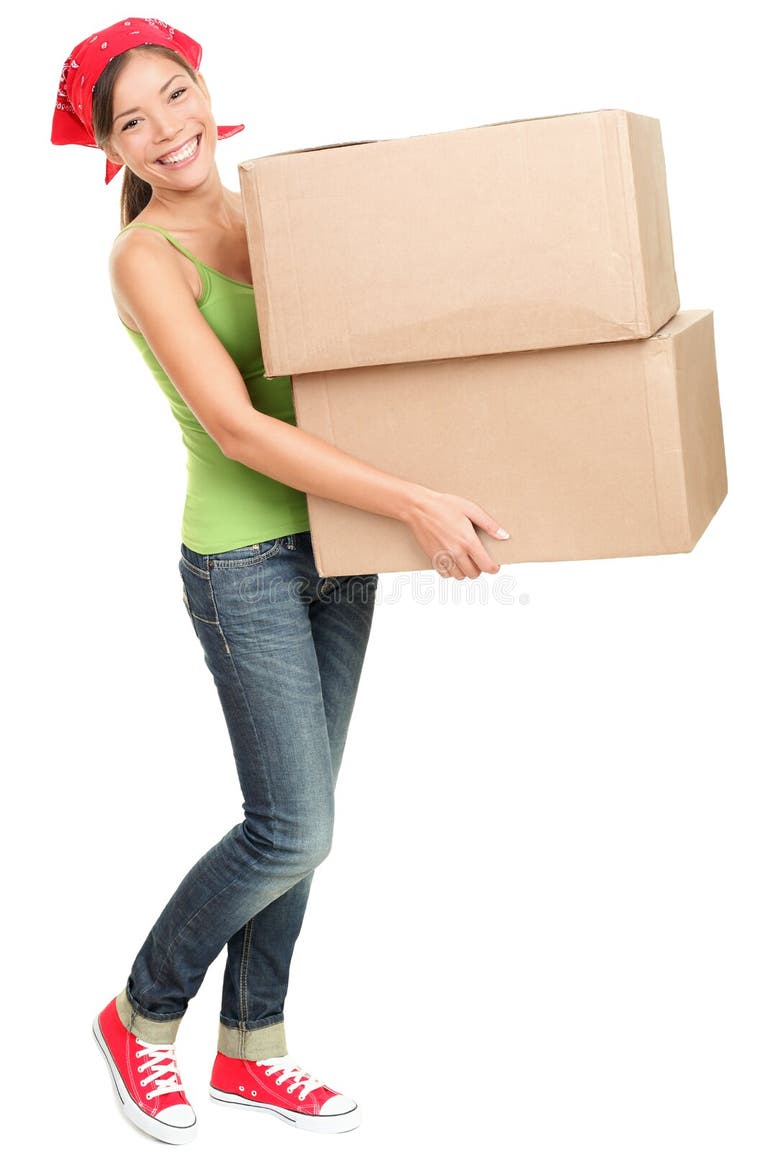5,081 Woman Carrying Moving Boxes Stock Photos - Free & Royalty-Free ...