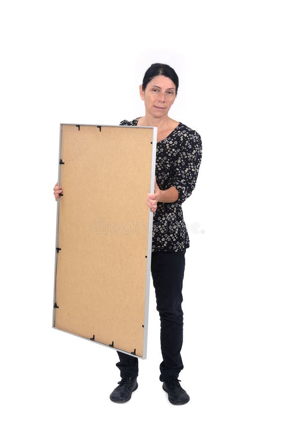 Woman Sitting on a Chair Back and Front on White Background Stock Photo ...