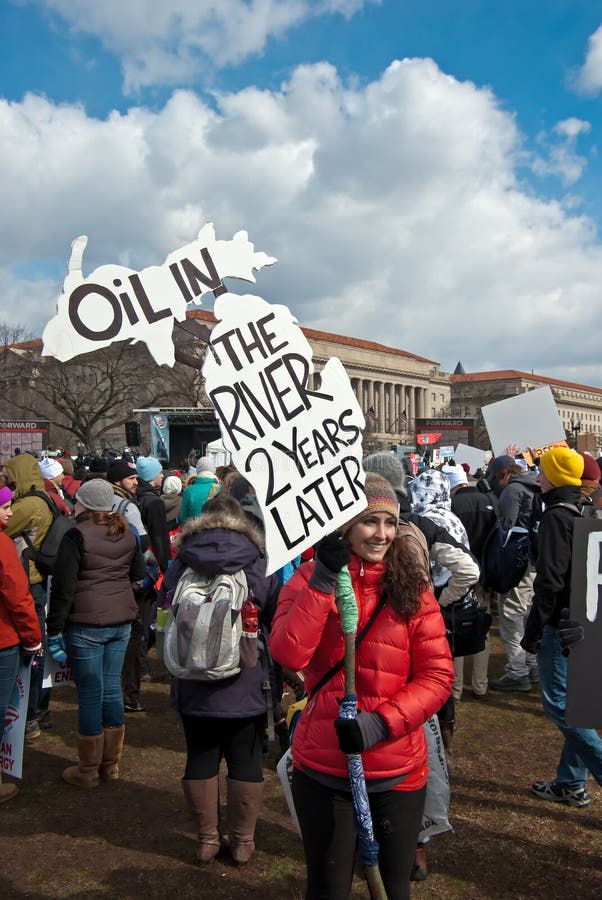 Woman Carrying Protest Sign Editorial Stock Image - Image of global ...