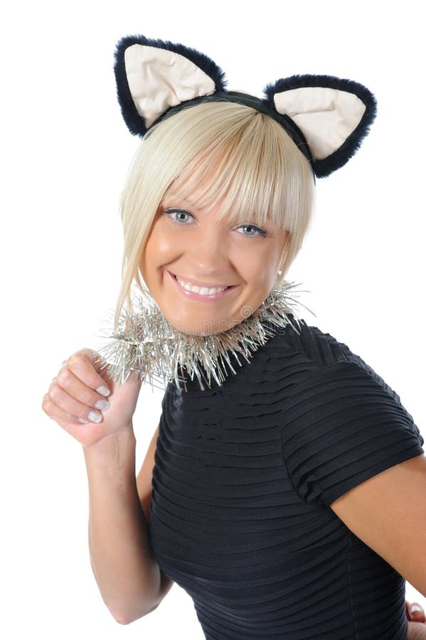 Woman with cat ears stock photo. Image of attractive - 16270640 Woman with cat ears stock photo. Image of attractive - 16270640