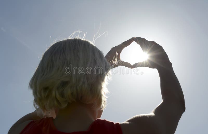 Woman catching sun stock photo. Image of spring, cheerful - 71028790