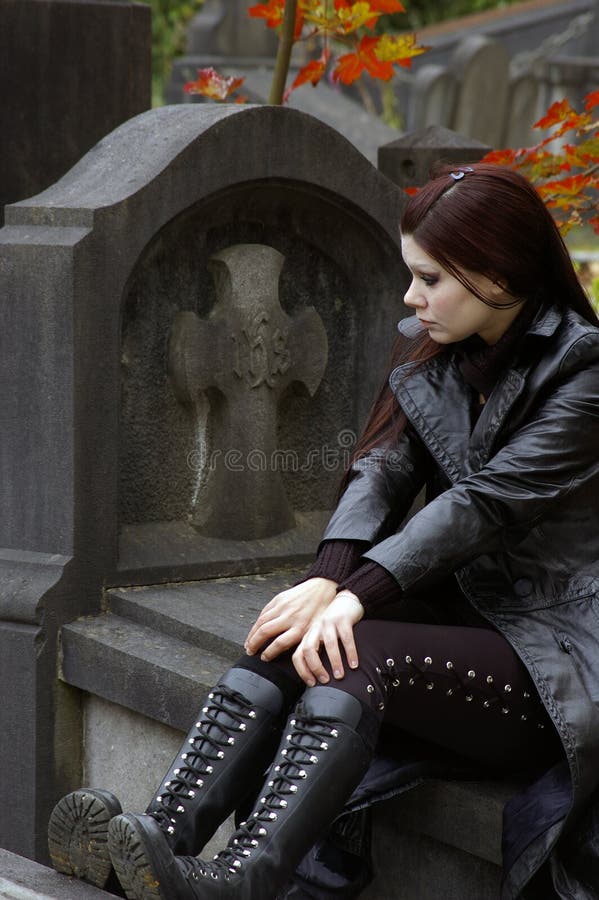 Gothic pale skin woman stock photo. Image of portrait - 2974638