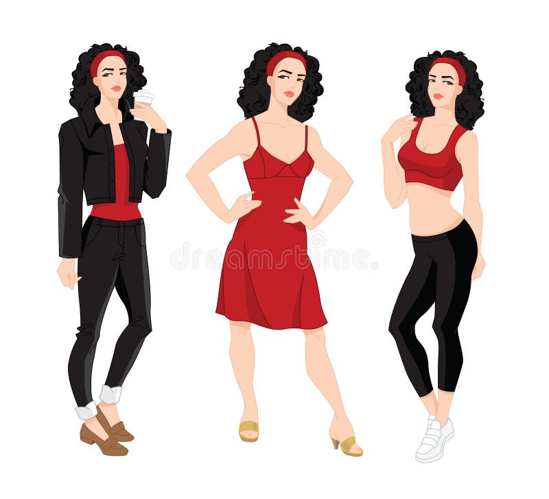Different Clothes Stock Illustrations – 28,837 Different Clothes Stock ...