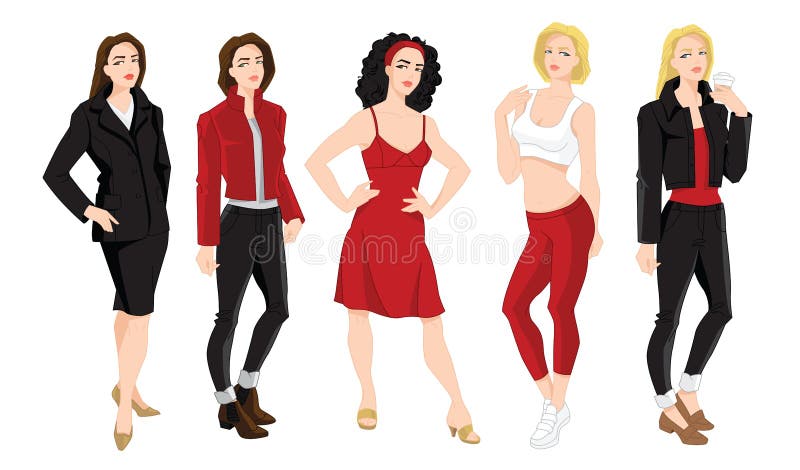 Different Clothes Stock Illustrations – 31,672 Different Clothes Stock ...