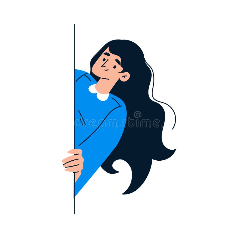 Peeking Pose Stock Illustrations – 355 Peeking Pose Stock Illustrations ...