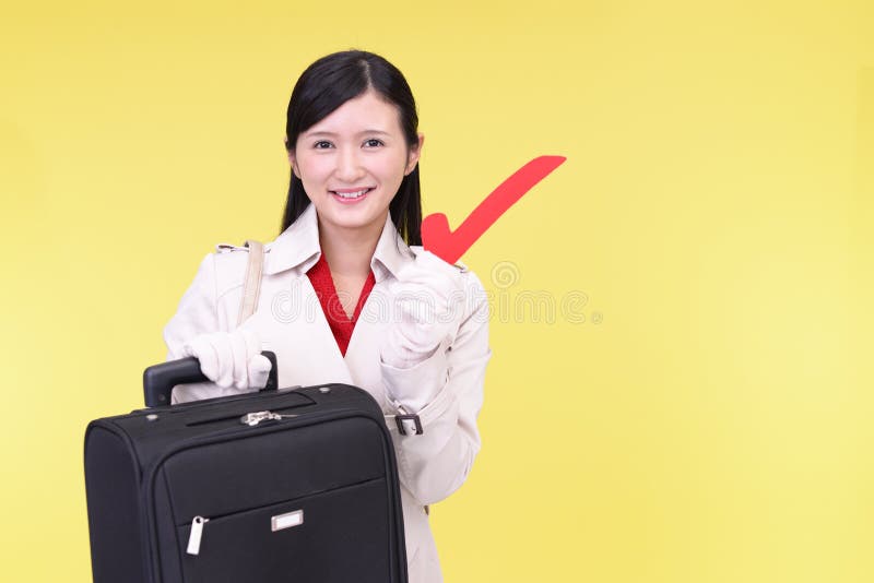Woman with a check mark stock photo. Image of mark, female - 109445234