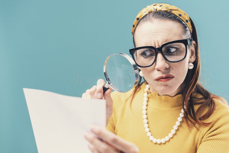 350 Woman Carefully Reading Stock Photos - Free & Royalty-Free Stock ...