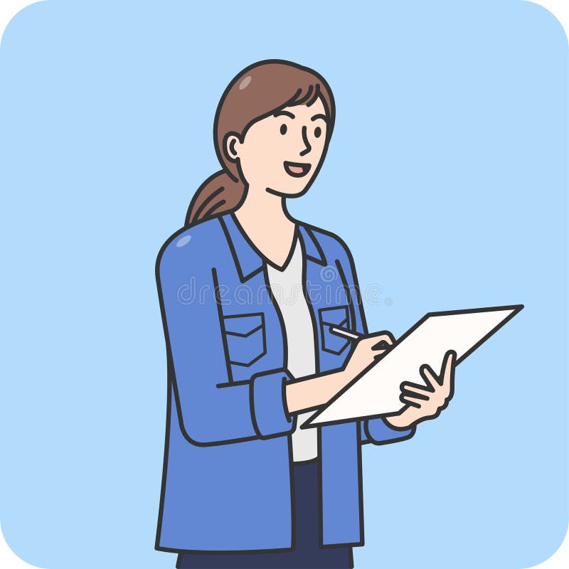 Lady Checking Office Printer Stock Illustrations – 61 Lady Checking ...