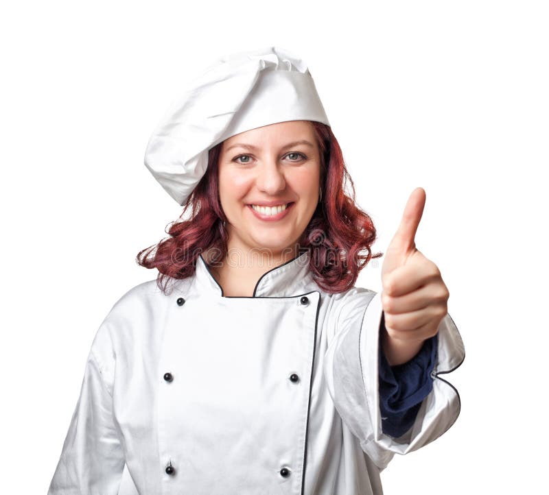 Woman chef stock photo. Image of worker, isolated, chef - 38275436