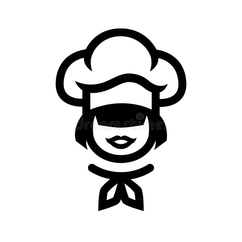 Lady Chef Hat Logo