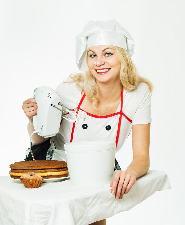 Woman chef stock image. Image of beautiful, female, professional - 32501079