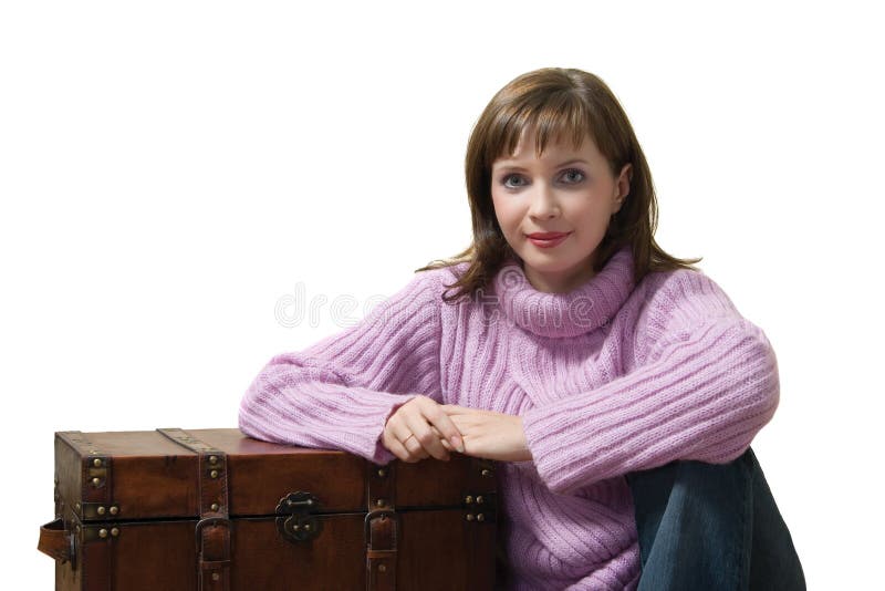 Woman with chest stock photo. Image of looking, portrait - 1196826