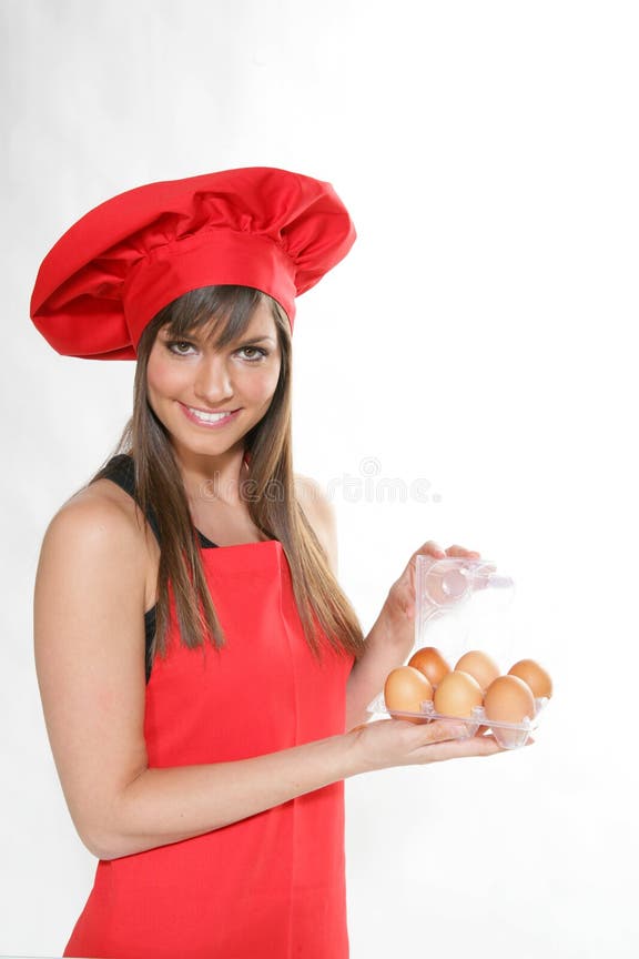 Woman chief #4 stock photo. Image of person, kitchen, uniform - 8636742