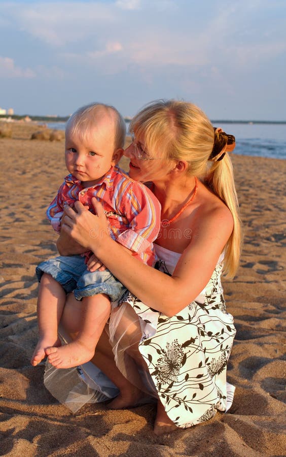 Woman with child stock photo. Image of caucasian, outdoors - 21817292