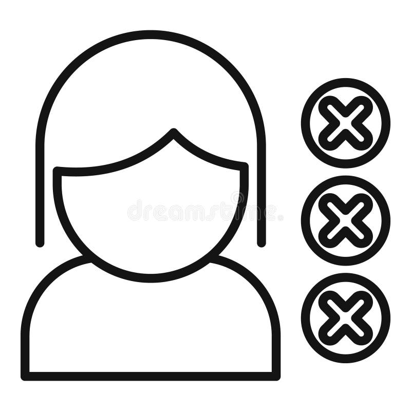 Woman Choosing from Multiple Choice Answers Stock Vector - Illustration ...