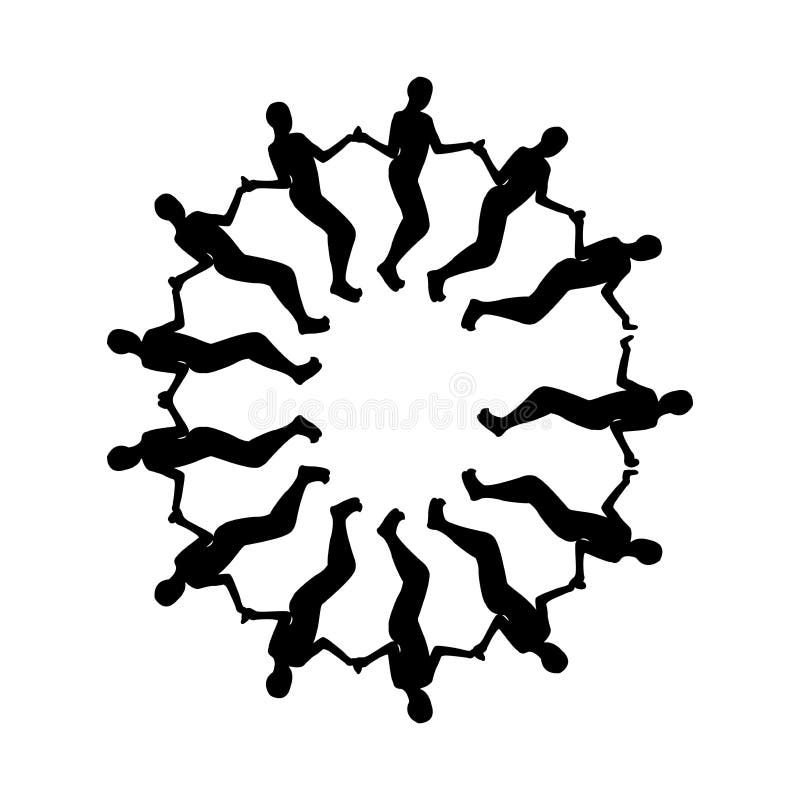 Woman in the circle stock vector. Illustration of female - 95776733