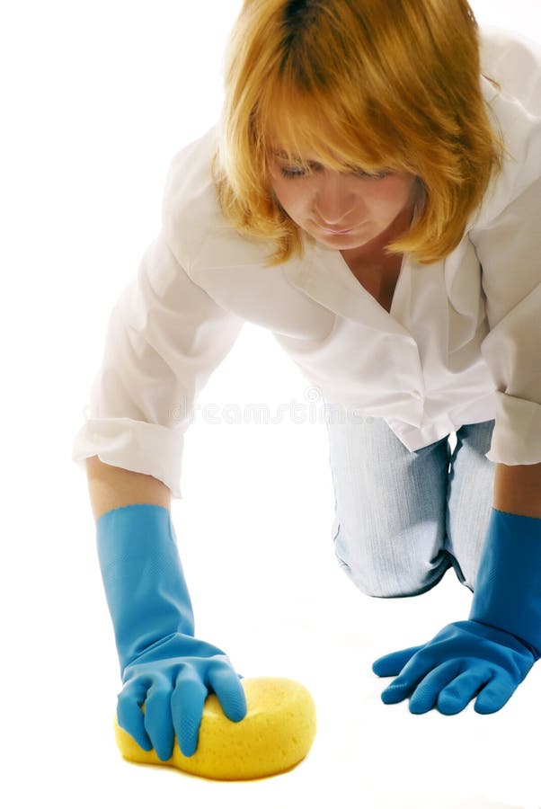 Female Cleaner, Cleaning stock image. Image of spray, female - 3411563