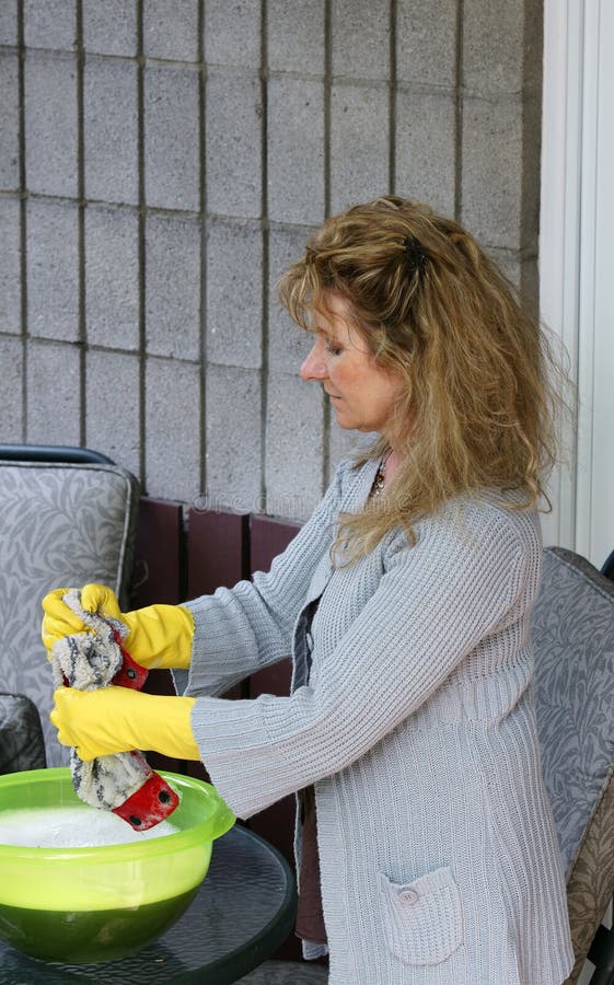 Woman cleaning stock photo. Image of housework, house - 9847534