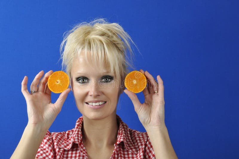 Clementine - Woman Shwoing Clementines Mandarin Orange Stock Image ...