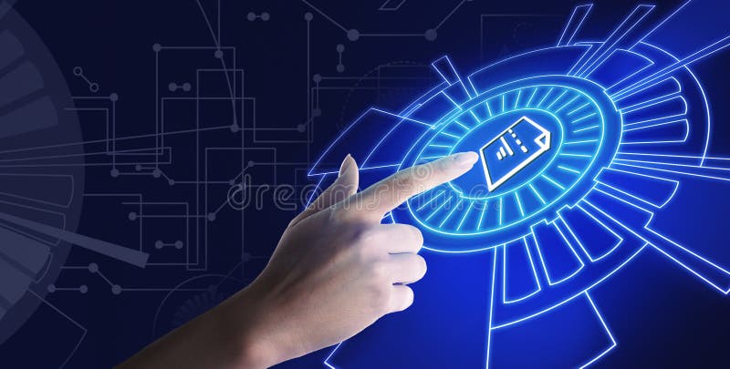 Woman Clicking on Document Icon Using Virtual Screen. Banner Design ... Woman Clicking on Document Icon Using Virtual Screen. Banner Design ...