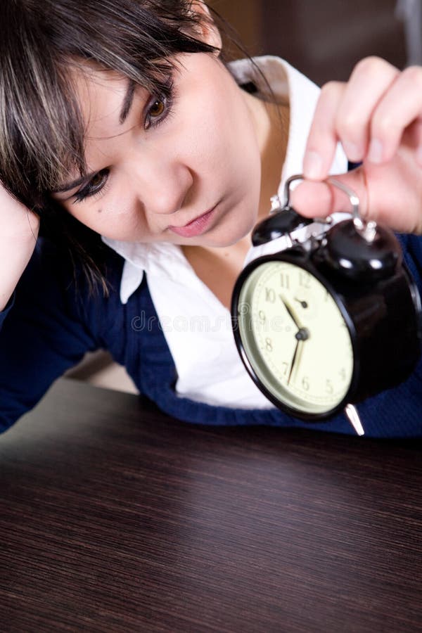 Woman With Clock Picture. Image: 8217898