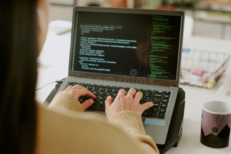 Unrecognizable Programmer Typing Codes Stock Photos - Free & Royalty ...