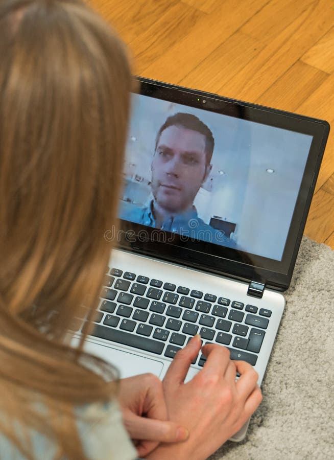 Woman Communicates with Man. Stock Photo - Image of mates, call: 181947788