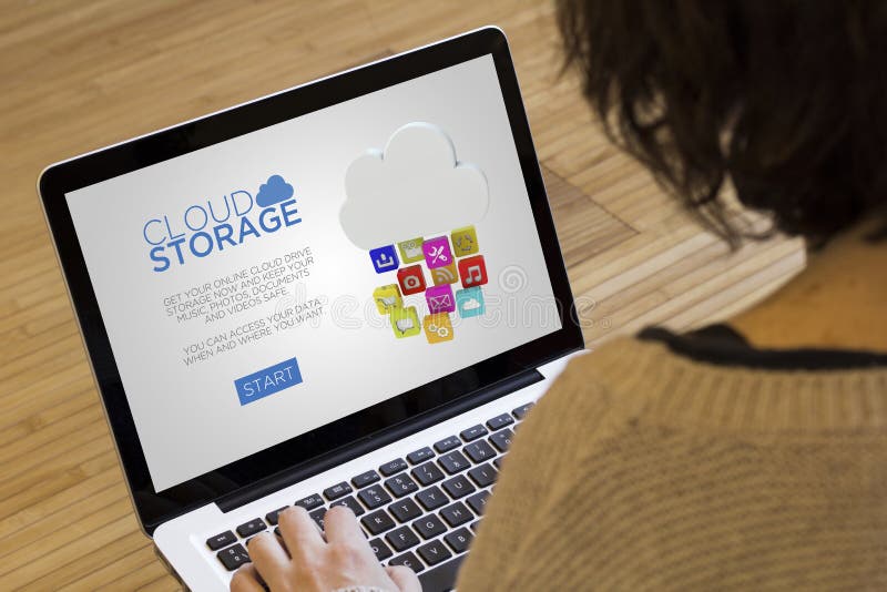 Cloud Computing Backup and Storage Concept Stock Photo - Image of ...