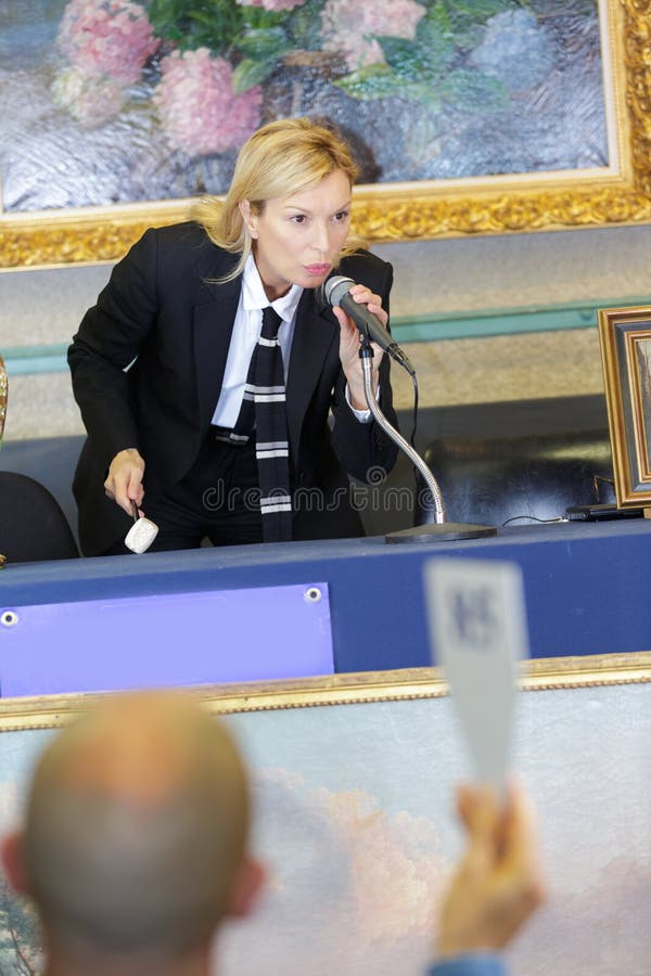 Woman and concept auction stock image. Image of ring - 158694371