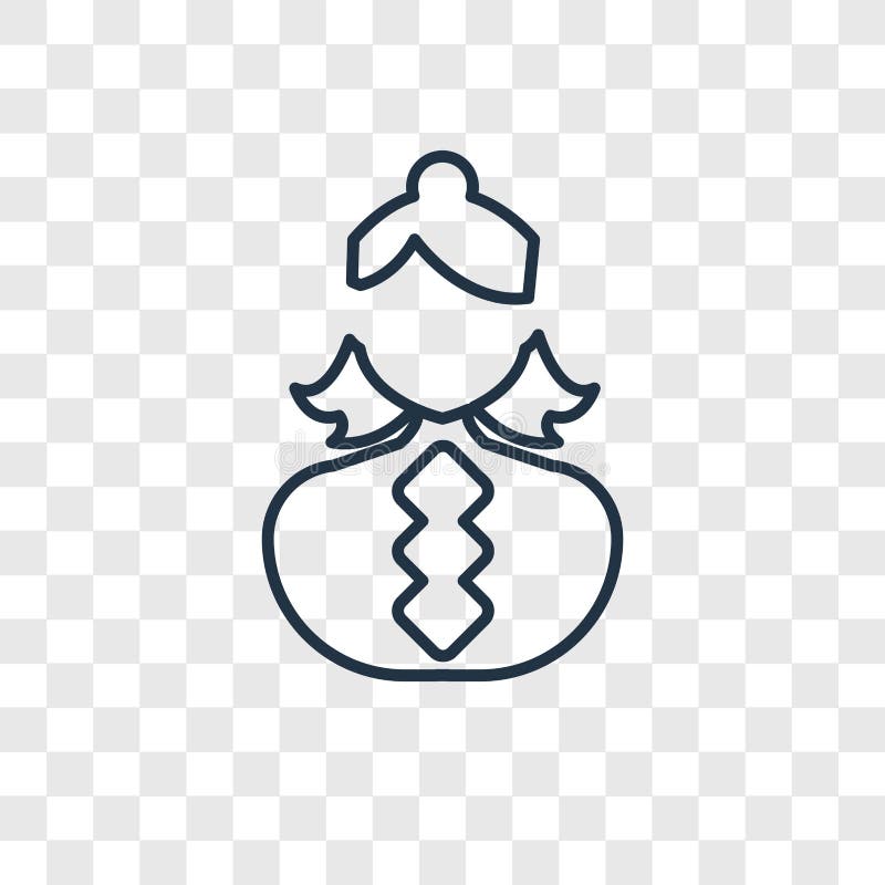 Woman Concept Vector Linear Icon Isolated on Transparent Background ...