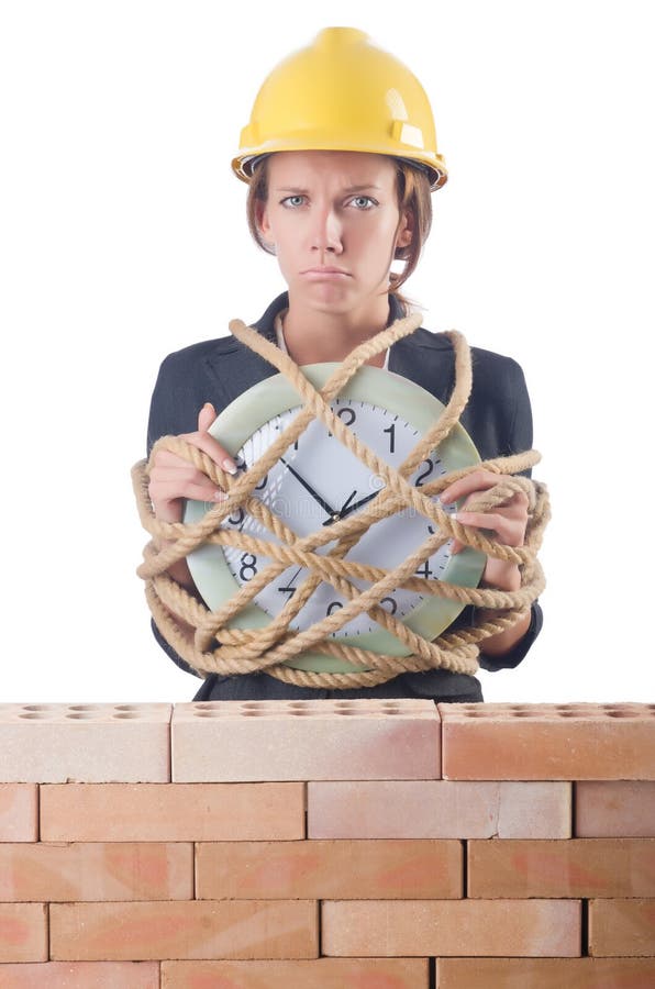 134 Woman Construction Worker Clock Stock Photos - Free & Royalty-Free ...