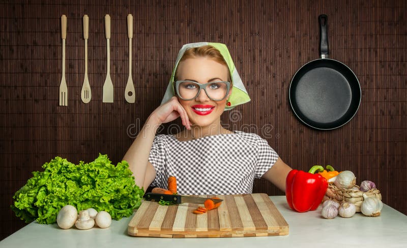 Woman cook stock photo. Image of domestic, farmer, girl - 28588276