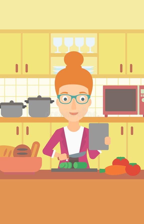 Woman Cooking Stock Illustrations 28 271 Woman Cooking Stock