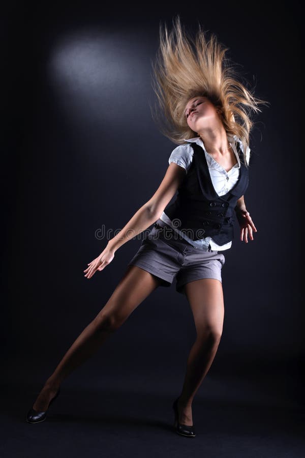 Woman cool modern dancer stock photo. Image of european - 13145354