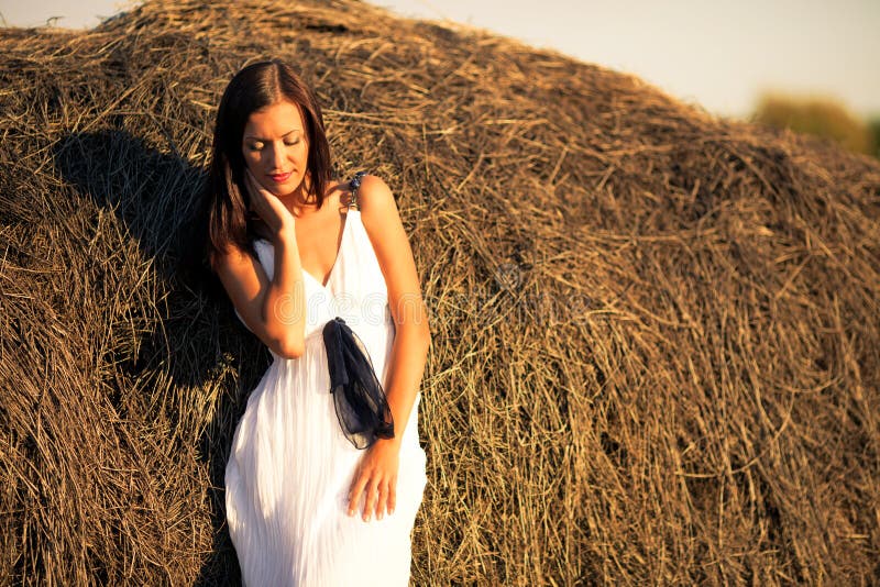 Woman in countryside stock photo. Image of happy, happiness - 23785086