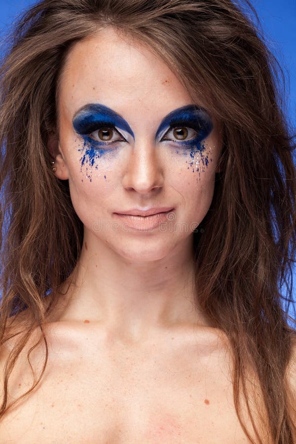 Woman with Creative Make Up Stock Image - Image of girl, fashion: 95245383