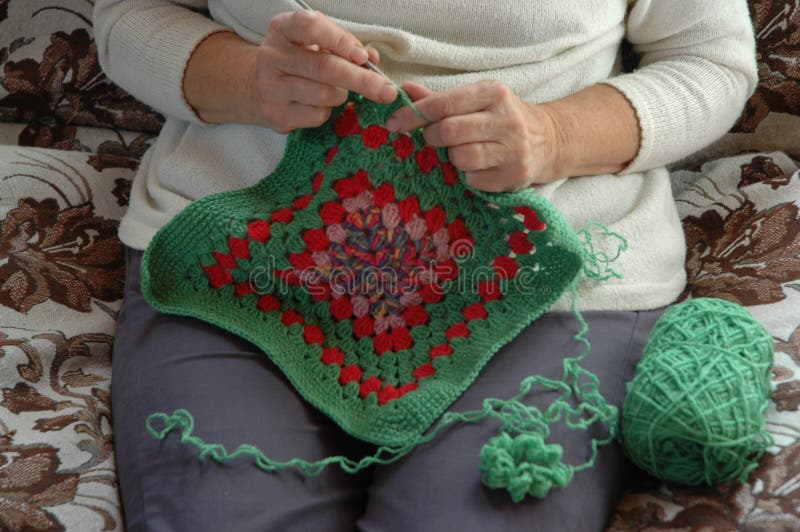 530 Old Woman Crocheting Stock Photos - Free & Royalty-Free Stock ...