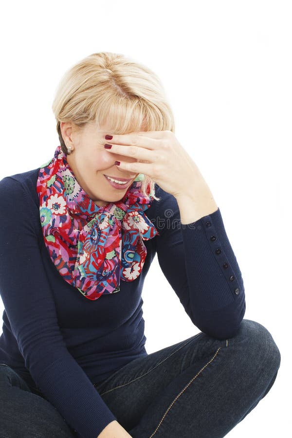 Excited Woman Calling with Cell Telephone. Positive Human Emotion Face ...
