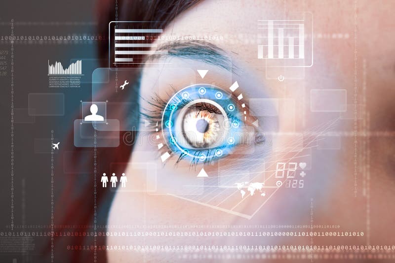Eye on Technology Background. Stock Illustration - Illustration of ...