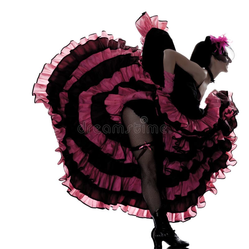 Woman Dancer Dancing French Cancan Stock Photo - Image of cancan, music ...