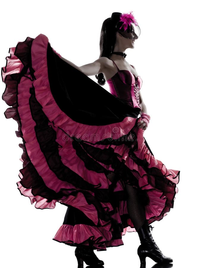 Showgirl Woman Revue Dancer Dancing Stock Image - Image of back ...