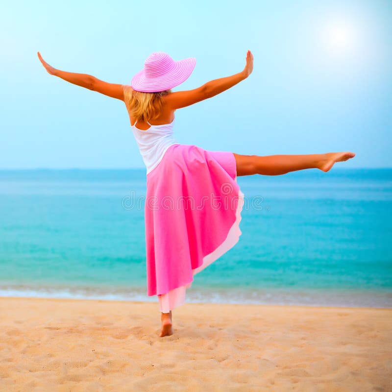 Woman dancing stock image. Image of enjoyment, healthy - 9129377