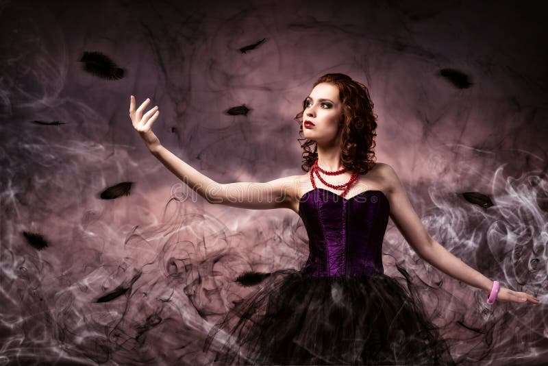 Woman dancing stock image. Image of body, dress, dance - 35329467